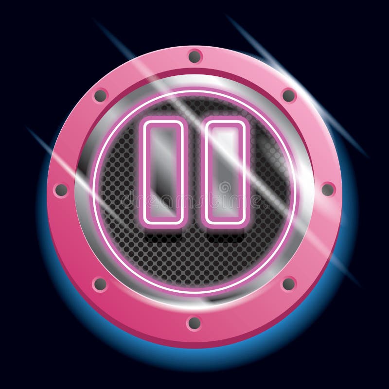 Pause Button. Vector Illustration Decorative Design Stock Vector ...
