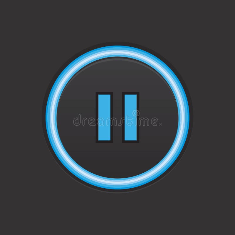 Pause Button. Vector Illustration Decorative Design Stock Vector ...