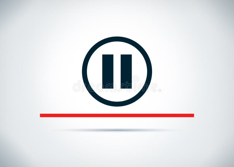 Pause Icon Abstract Light Cyan Blue Hexagon Pattern Background Stock ...