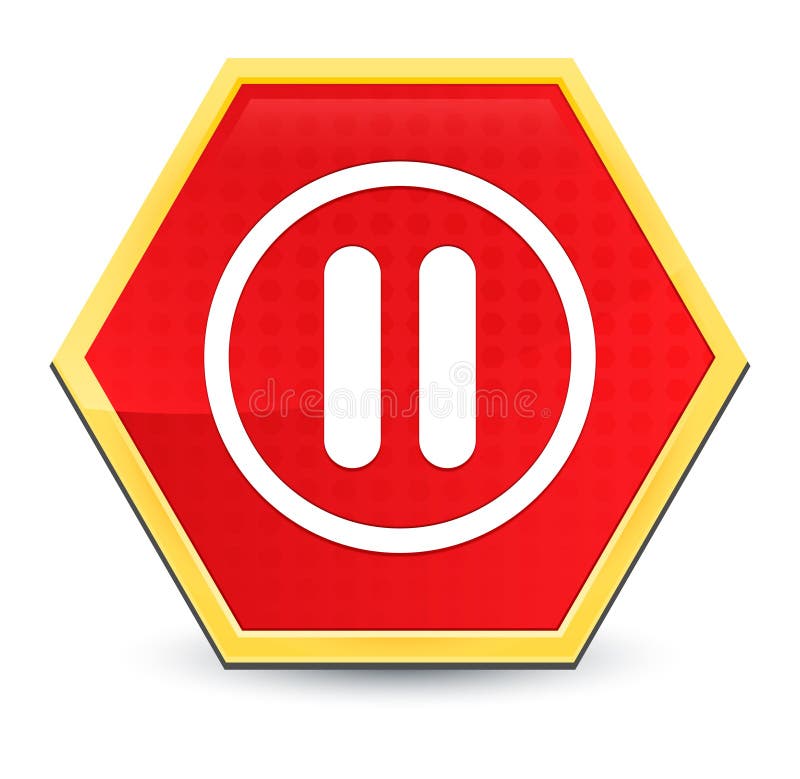 Red Pause Button Stock Illustrations – 1,704 Red Pause Button Stock ...