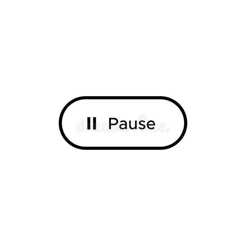 Rectangle Pause Button Stock Illustrations – 123 Rectangle Pause Button Stock Illustrations ...