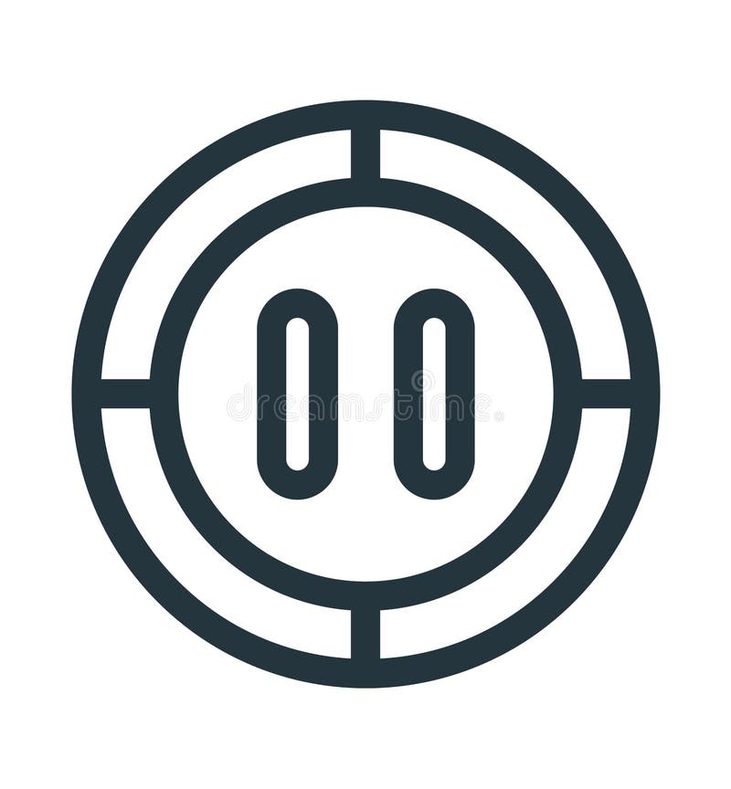 Pause Icon Vector Sign and Symbol Isolated on White Background, Pause ...