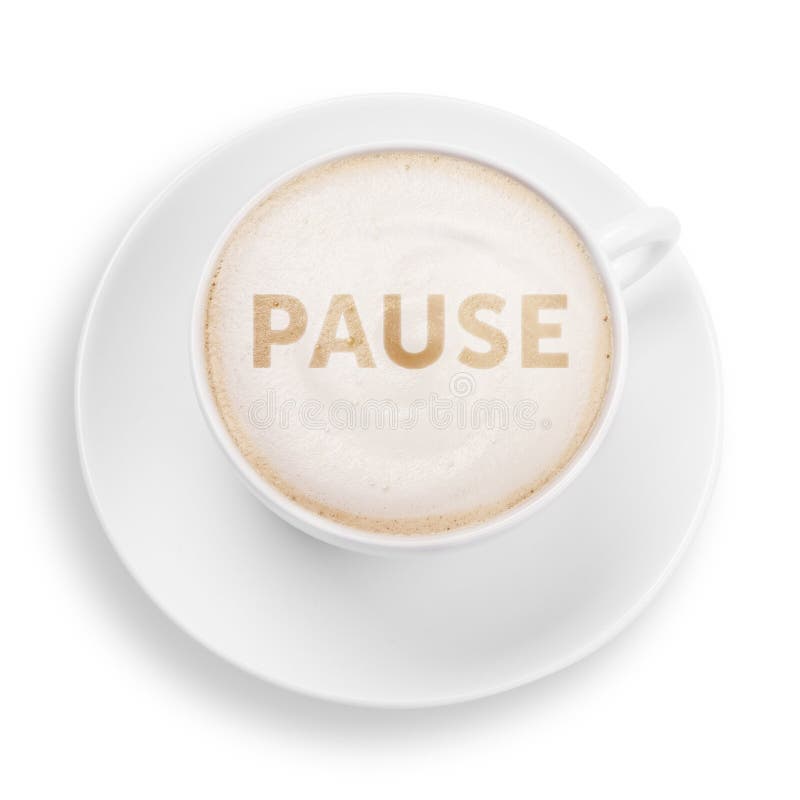 Pause stock photo. Image of time, isolated, coffee, milk - 50368104