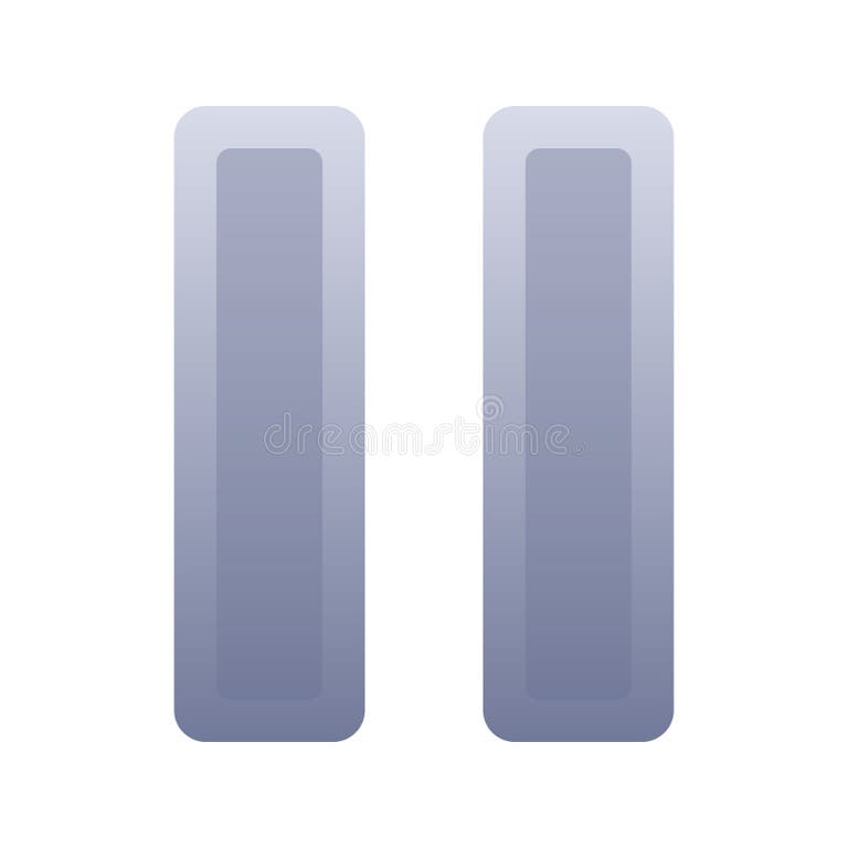 Pause Logo Gradient Design Template Icon Stock Vector - Illustration of ...