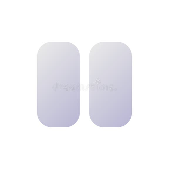 Pause Pixel Perfect Flat Gradient Two-color Ui Icon Stock Illustration - Illustration of stop ...