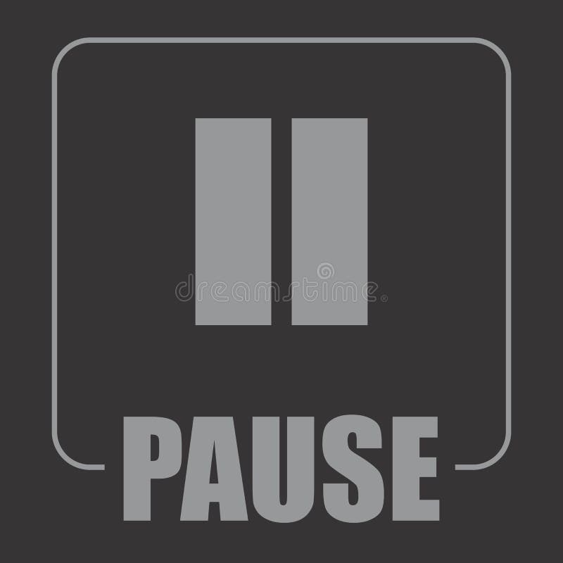 Pause Symbol Stock Illustrations – 11,394 Pause Symbol Stock ...