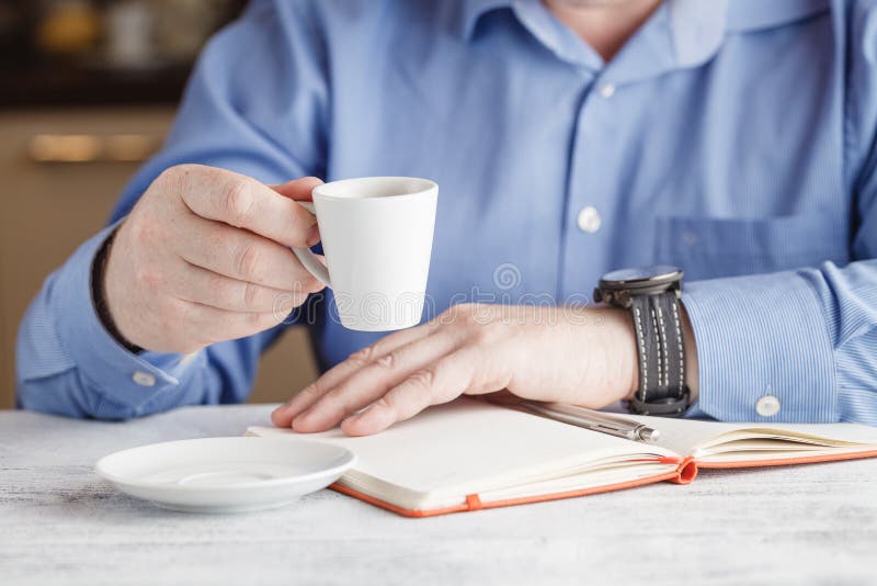 Pause in the Work - a Cup of Coffee Stock Image - Image of pause, relax ...
