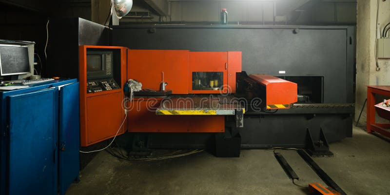 Industrial Machinery Painted Metal Surface With Heavy Patina Stock ...