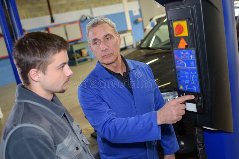 He pausing machine stock photo. Image of operator, technician - 282709672