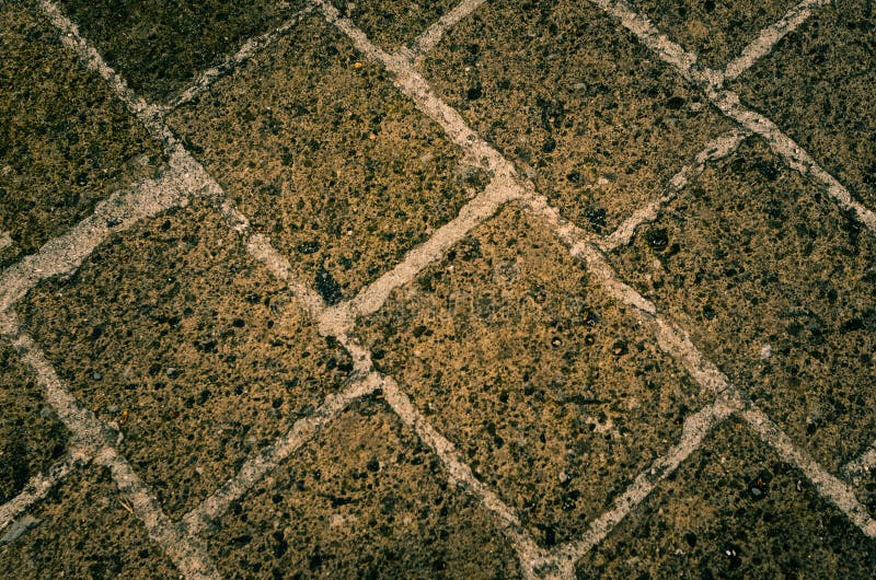 Paved with Blocks of Tuff Texture Stock Image - Image of footpath ...