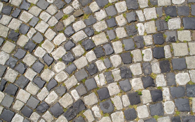 Paved cobblestone street stock image. Image of light - 57601429