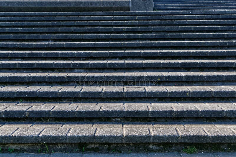 Paved Concrete Steps Forming an Interesting Patter Stock Image - Image ...