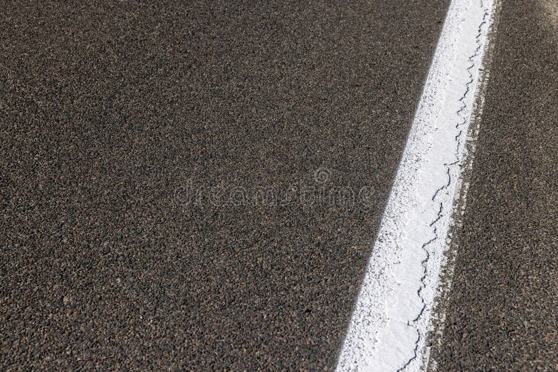 Paved Highway with White Road Markings Stock Image - Image of city ...