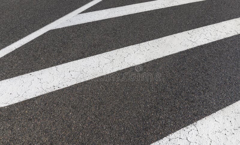 Paved Highway with White Road Markings Stock Photo - Image of outdoors ...