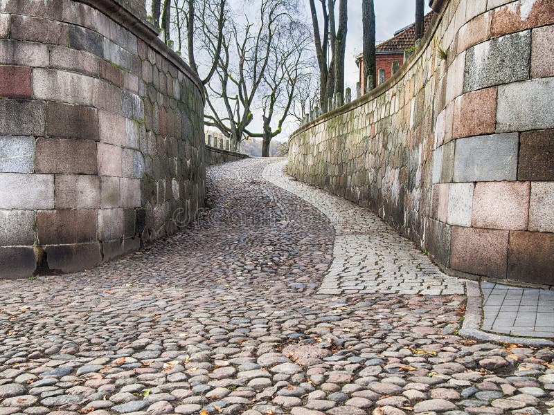 Medieval road pavement stock image. Image of plaza, texture - 6203735