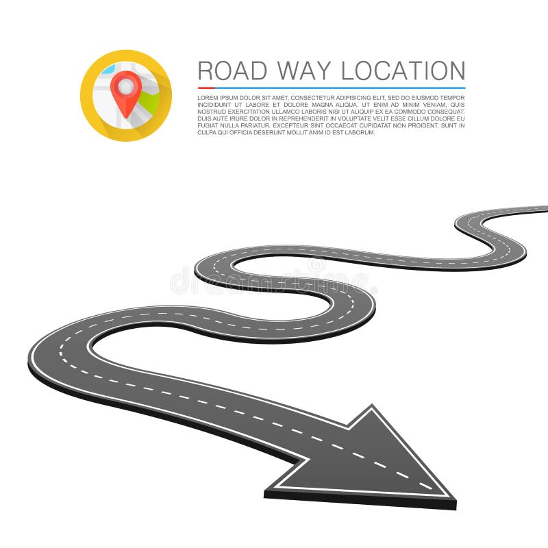 Road Location Isolated Vector Icon Which Can Easily Modify or Edit ...