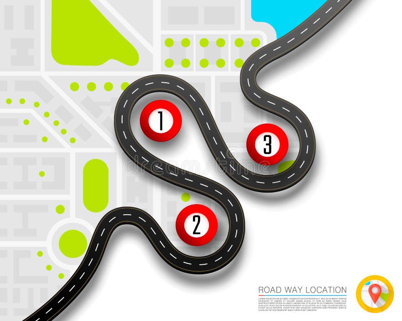 Paved Path Road Vector Background Stock Illustrations – 369 Paved Path ...