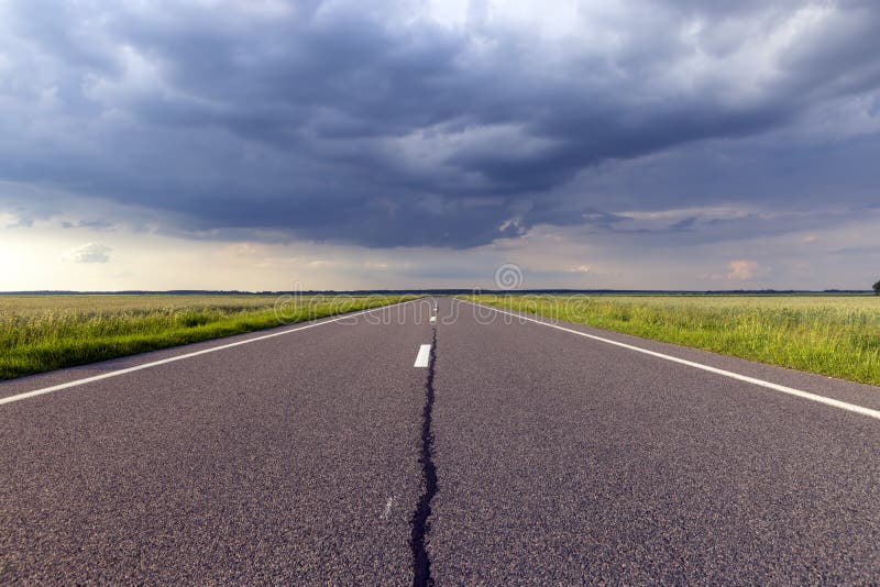 Paved road for car traffic stock image. Image of landscape - 253936849