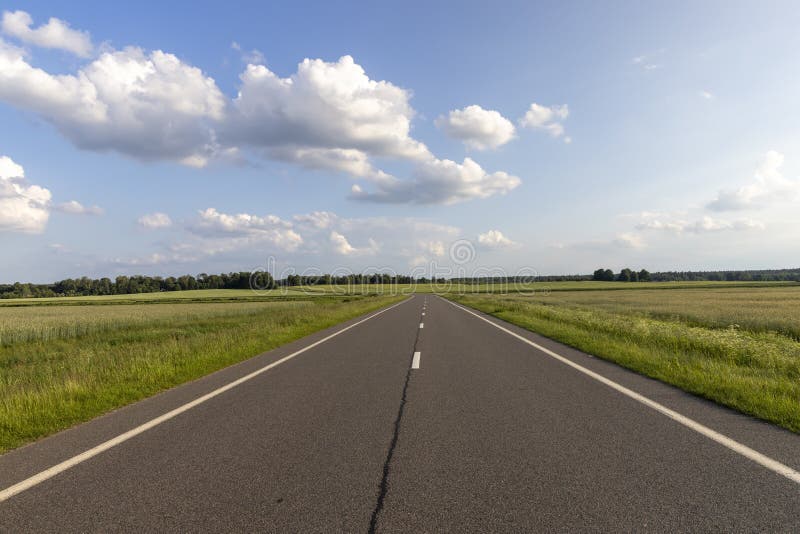 Paved road for car traffic stock photo. Image of season - 258443936
