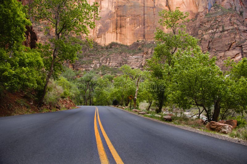 Road To Zion Canyons ! Utah Stock Photo - Image of zion, snows: 131868684