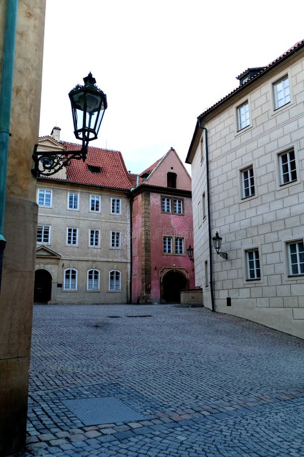 . a Paved Square in the City. the Square is Surrounded by Buildings of ...