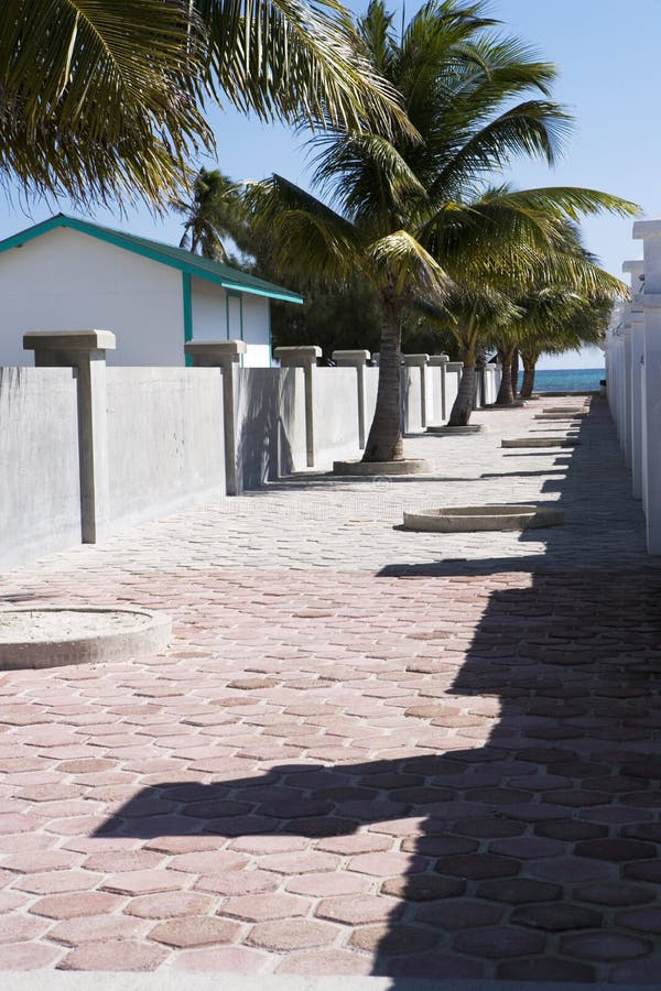 Paved Walkway Leading To the Beach Stock Photo - Image of america, fall ...