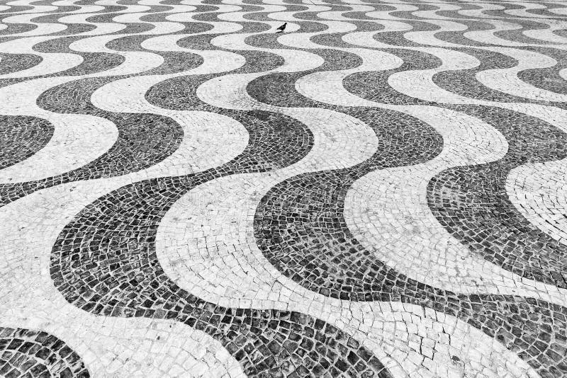 Paved waves stock photo. Image of perspective, lisboa - 39057218