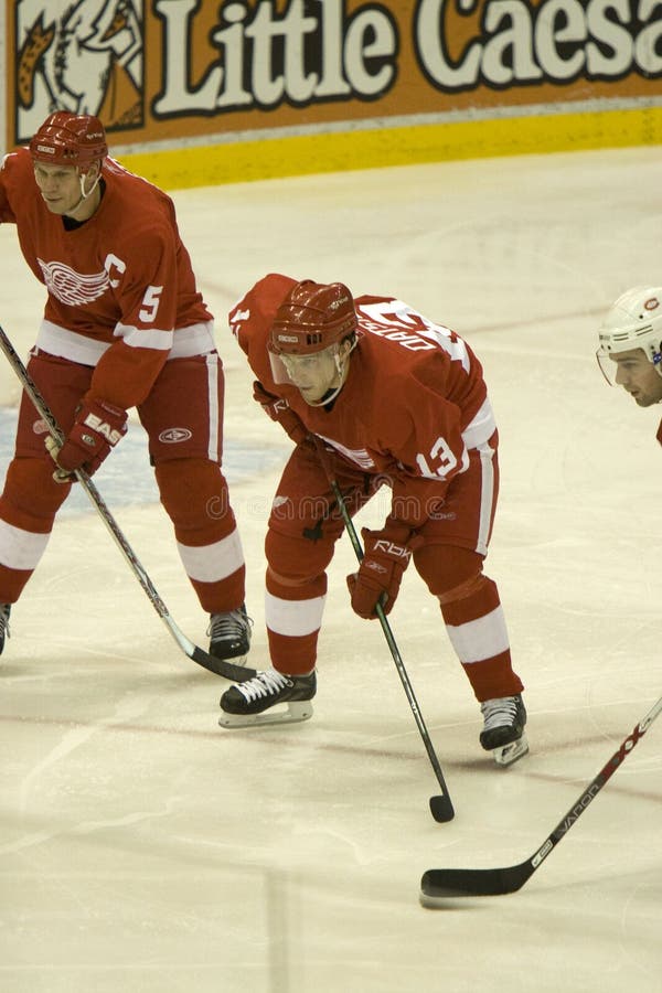 Pavel Datsyuk of the Detroit Red Wings Streches Out Editorial ...