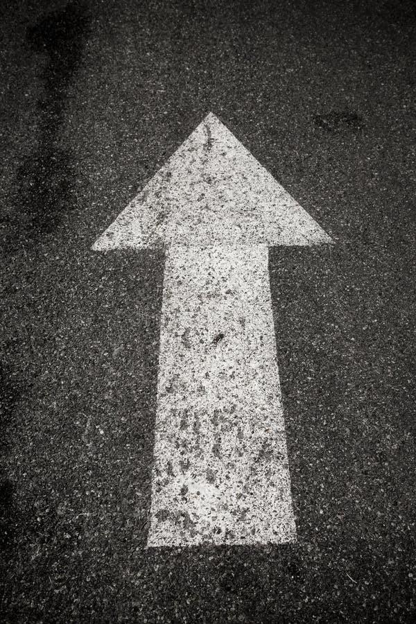 Pavement Arrow stock image. Image of black, direction - 7047265