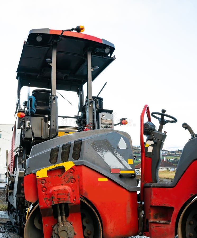 Pavement asphalt machines stock image. Image of paving - 199397315