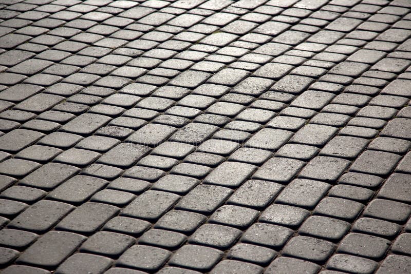 Pavement Close Up in the Sunlight Stock Photo - Image of path, sett ...