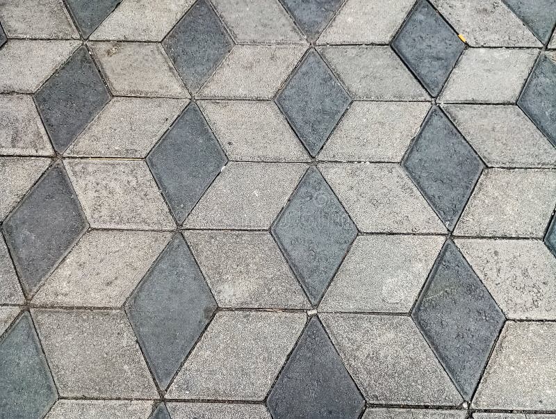 Pavement Cube Texture, Cube Blocks for Walkway in Grey Colored. Paving ...