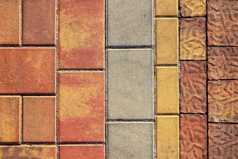 Pavement Flooring Outdoor Texture Colorful Stock Photo - Image of ...