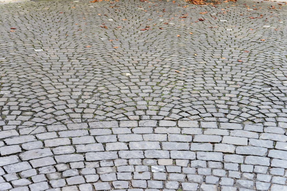Pavement of Granite with Fish Scale Pattern Stock Image - Image of ...