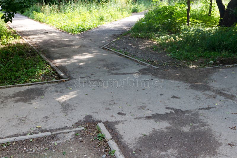 Pavement with Intersections Stock Image - Image of bend, lane: 95775035