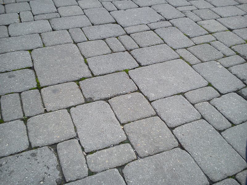 A Pavement Made of Rectangular Stone Slabs Stock Image - Image of rock ...