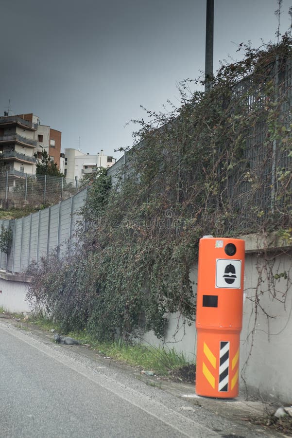 Pavement Mounted Speed Control Device Hidden Inside the Orange Box ...