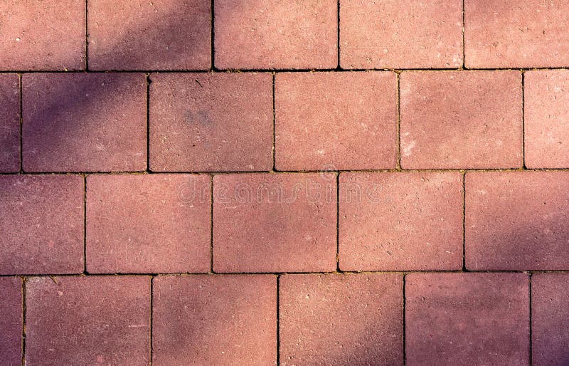 Pavement of Rectangular Colored Stones in Bright Light Stock Image ...