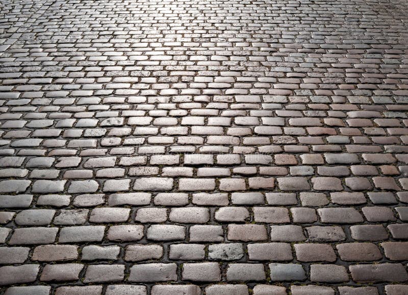 Pavement Road. Background of Bricks Road. Stone Cladding Pavement ...