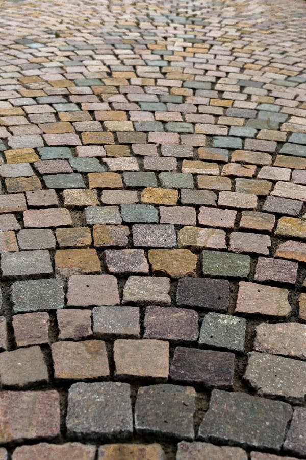 Pavement Rocks, Granite Cobblestone Blocks - Details of Path or ...