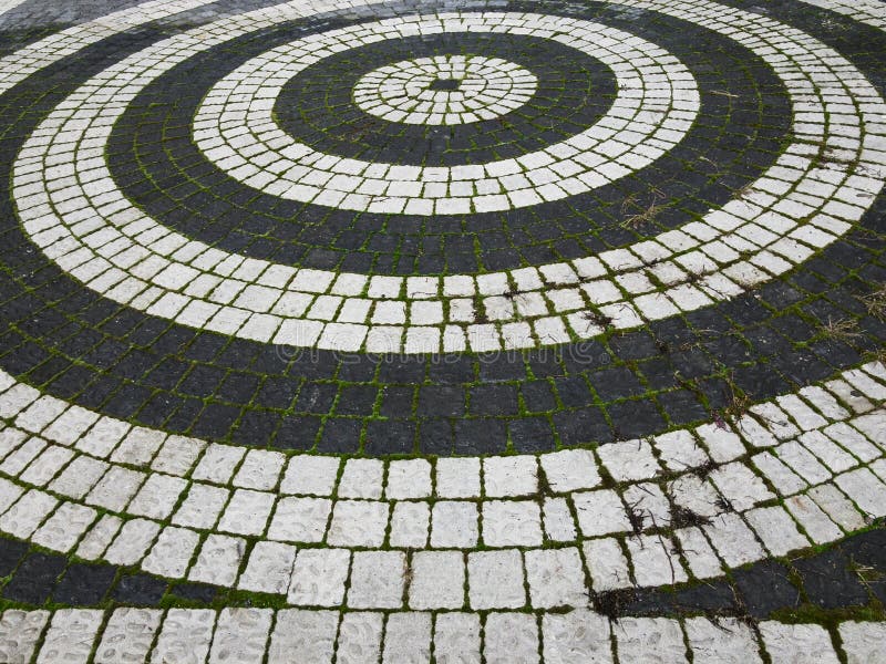 Pavement and Stone Designs on Roads Stock Image - Image of engineering ...