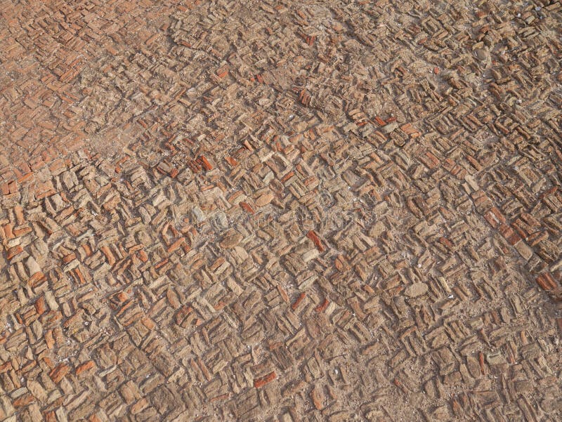 Pavement Stone Red Clay Ancient Stock Photo - Image of abstract ...