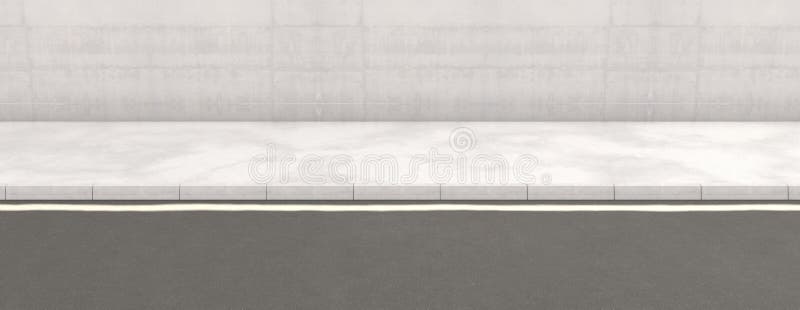 Pavement Street and Wall Backdrop Stock Illustration - Illustration of ...
