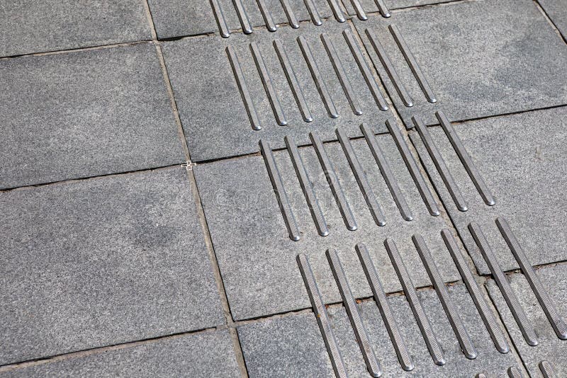 Braille Pavement - Tactile Paving Surface. Texture, Pattern. Stock ...