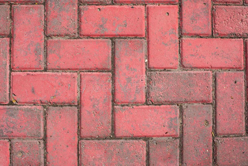 Pavement Texture, Masonry Hog Red Brick Surface. Textured Effect ...