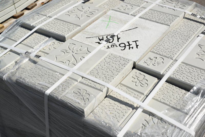 Pavement Tile with Pattern in the Form of a Leaf Stock Image - Image of ...