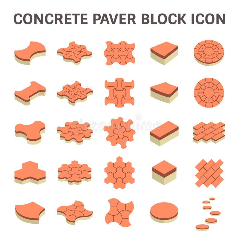 Paver Block Floor stock vector. Illustration of ground - 94971431