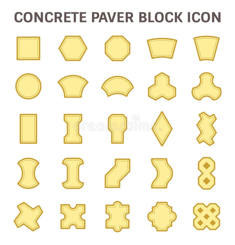 Paver block icon stock vector. Illustration of blocked - 101975030