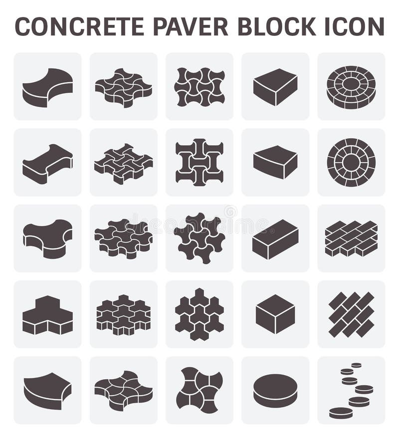 Paver block icon stock vector. Illustration of blocked - 101975030