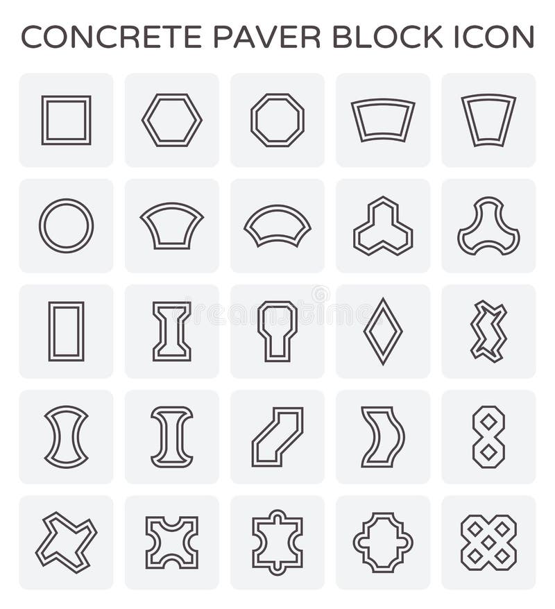 Paver block icon stock vector. Illustration of cobblestone - 110681533
